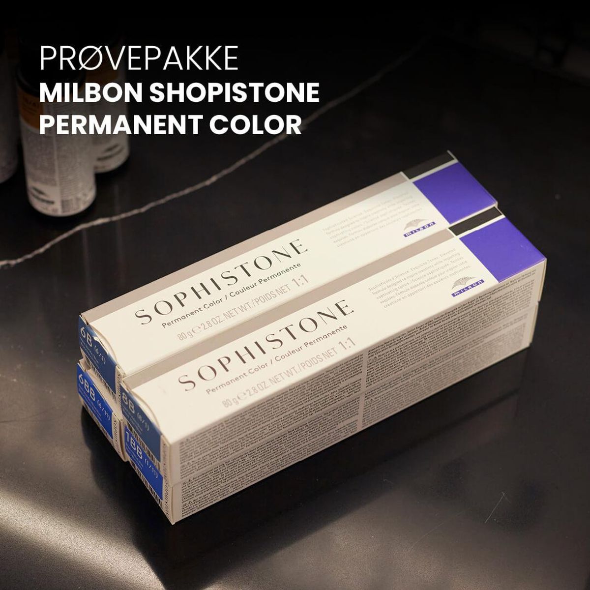 Milbon Sophistone Permanent Color Prøvepakke - everyhairnorge